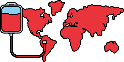 World saving cartoon Royalty Free Vector Image