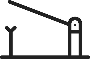 Check post barrier Royalty Free Vector Image - VectorStock