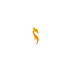 Phoenix logo icon design template Royalty Free Vector Image