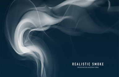 Realistic smoke background Royalty Free Vector Image