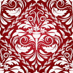 Damask wallpaper Royalty Free Vector Image - VectorStock