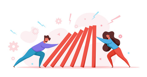 Stick Figure Pushing Vector Images (over 300)