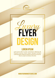 Luxury modern flyer template with rectangle Vector Image