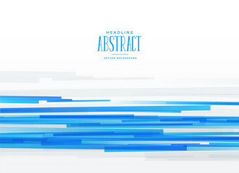 Horizontal blue watercolor abstract background Vector Image