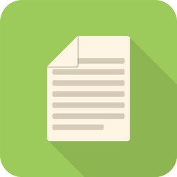 White document tracking marker system icon Vector Image