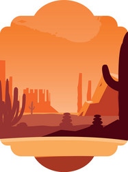 Desert Scene Vector Images (over 8,100)