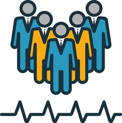 Community health icon simple flat element from Vector Image