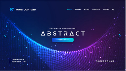 Website template design technology background Vector Image