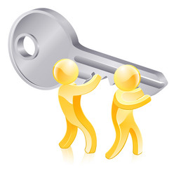 Key people mascots Royalty Free Vector Image - VectorStock