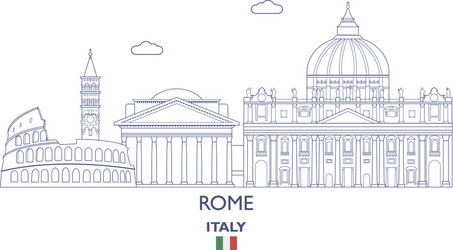 Rome Skyline Vector Images (over 1,300)