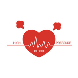 High blood pressure icon Royalty Free Vector Image