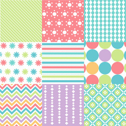 Easter colors tartan and gingham plaid patterns Vector Image