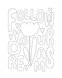 Coloring page outline drawing for book Royalty Free Vector