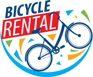 Motorcycle logo for rent Royalty Free Vector Image