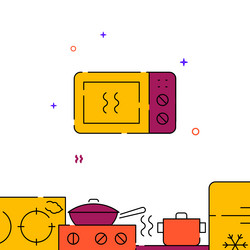 Microwave Color Drawing Vector Images (over 130)