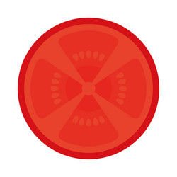 Tomato slice icon Royalty Free Vector Image - VectorStock