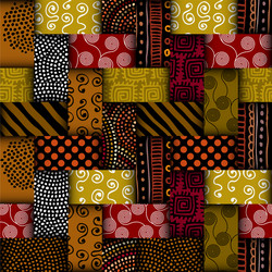 Emboss textured 3d seamless pattern tribal ethnic Vector Image