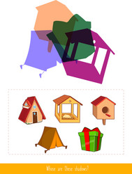 Whose are shadows Royalty Free Vector Image - VectorStock