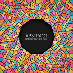Abstract colorful rainbow circle frame Royalty Free Vector