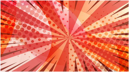 Abstract red and black retro comic background Vector Image