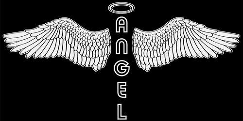 Angel Wings Word Vector Images (over 280)