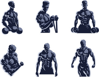 Sport sporty and athletic man Royalty Free Vector Image