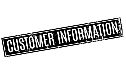 Customer information rubber stamp Royalty Free Vector Image