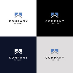 Unique and modern land sale logo design 3 Vector Image