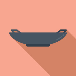 Asian food pot icon outline cooking oil Royalty Free Vector