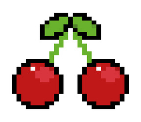 Cherry Pixel Icon Vector Images (over 440)
