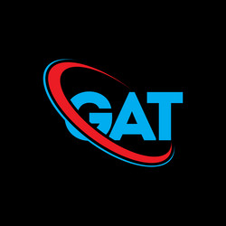 Gat logo letter design Royalty Free Vector Image