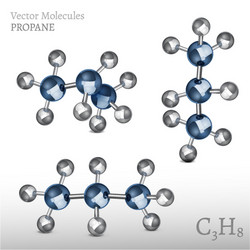 Hexane molecule Royalty Free Vector Image - VectorStock