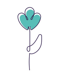 Flower One Color Vector Images (over 3,100)