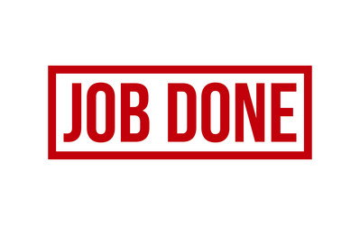 Job done rubber stamp seal Royalty Free Vector Image