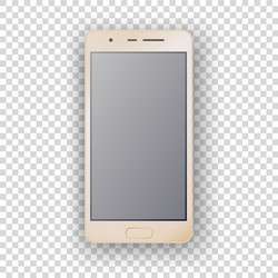 Smart mobile phone transparent png mockup Vector Image