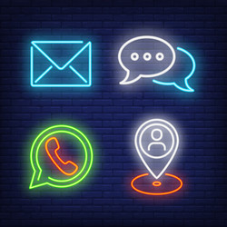 Phone call neon sign Royalty Free Vector Image