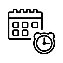 Project schedule icon Royalty Free Vector Image