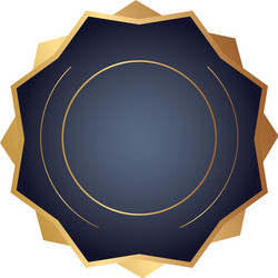 Round badge icon Royalty Free Vector Image - VectorStock