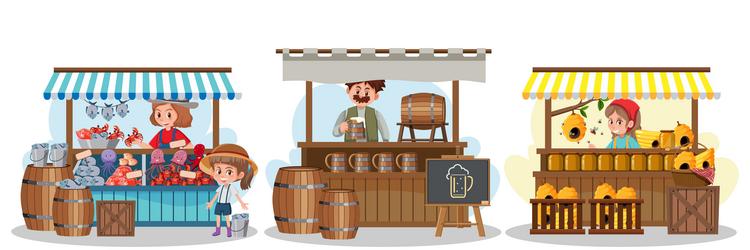 Market Stall Icon Vector Images (over 7,100)