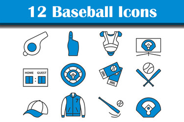 Sports equipment icon set Royalty Free Vector Image