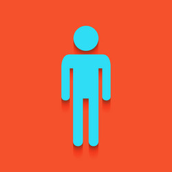 Man sign white icon Royalty Free Vector Image - VectorStock