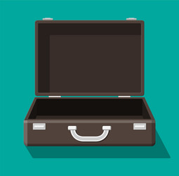 Open suitcase 3d icon Royalty Free Vector Image