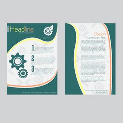 Mathematics lessons brochure template layout Vector Image