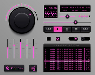 Music Player Template Vector Images (over 15,000)