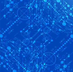 Abstract blue wide banner background Royalty Free Vector