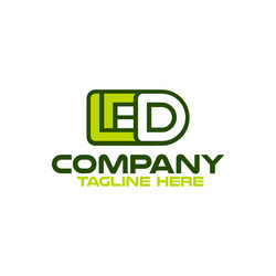 Led logo icon spectrum light indicator line Vector Image