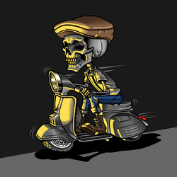 Vespa Cartoon Vector Images (over 250)