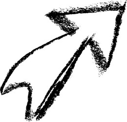 Chalk textured exclamation point sign Royalty Free Vector