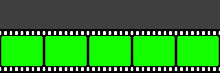 Realistic blank film strip camera roll old retro Vector Image