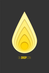 Oil drop icon Royalty Free Vector Image - VectorStock